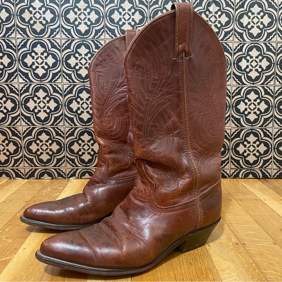 Code West | Shoes | Vintage Code West By Dan Post Western Leather ...